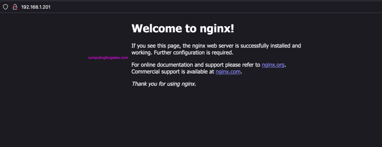 How To Install Nginx Web Server on Ubuntu 24.04 | ComputingForGeeks