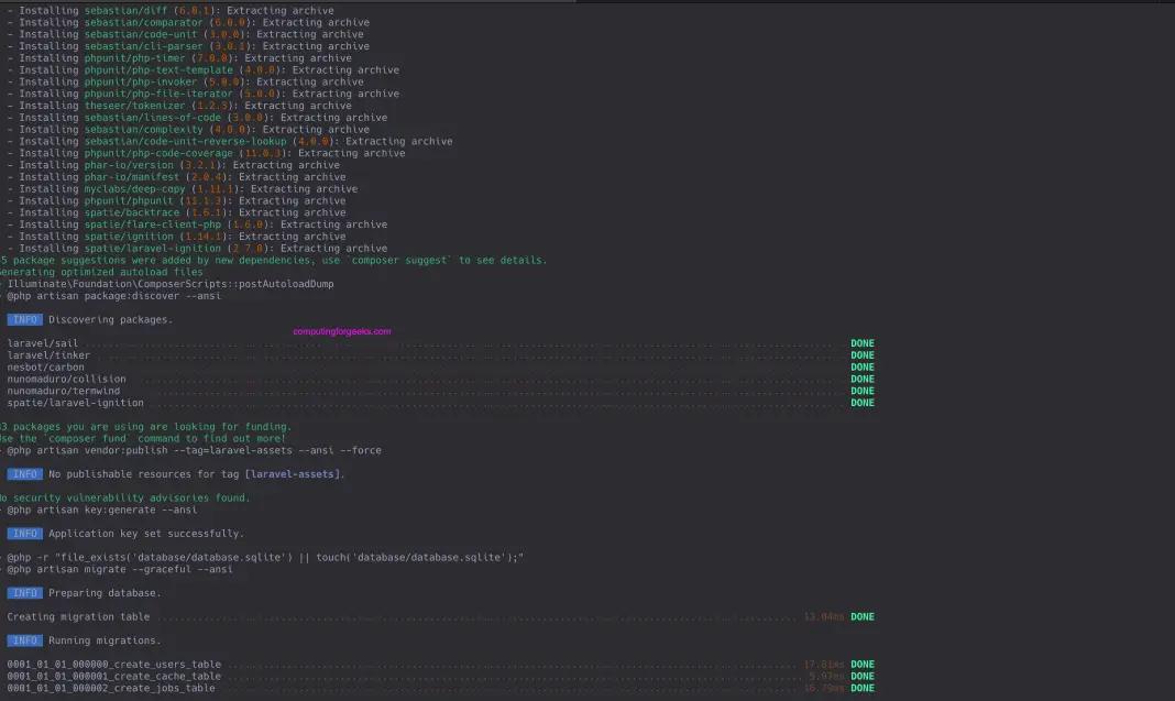 How To Install Laravel On Ubuntu 2404 Computingforgeeks