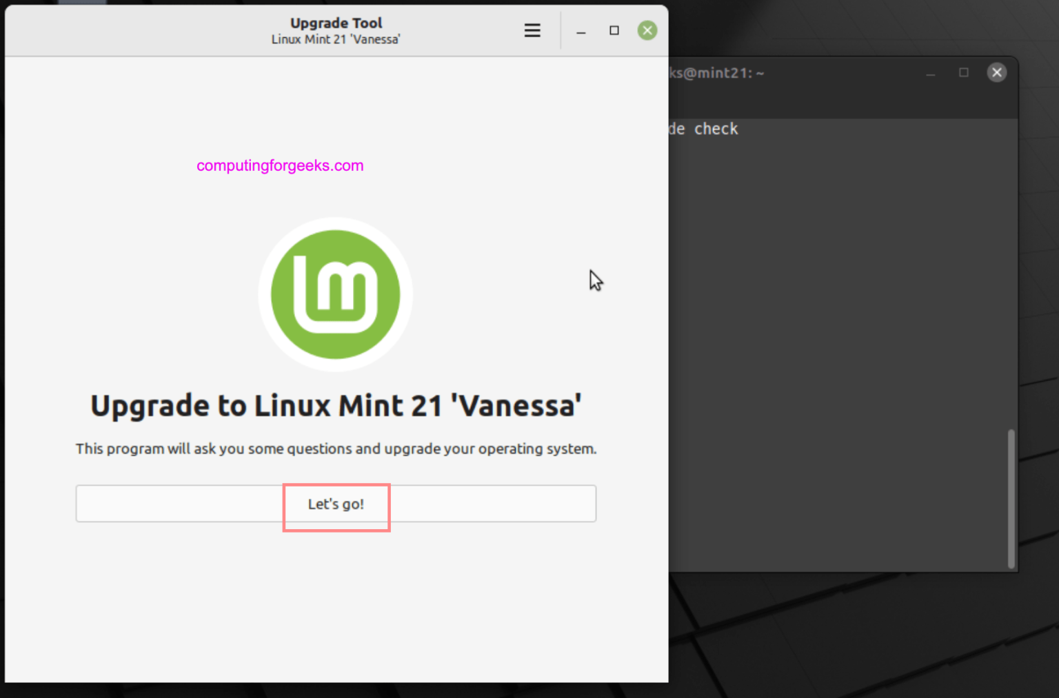 How To Upgrade to Linux Mint 22 from 21 | ComputingForGeeks