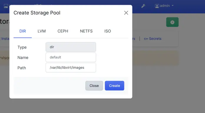 Configure Kvm Storage Pools Using Webvirtcloud Computingforgeeks 8282
