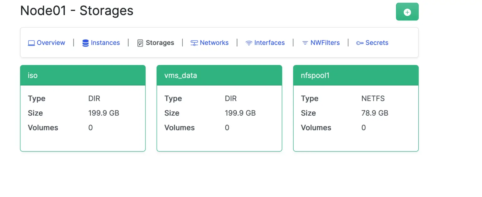 Configure KVM Storage Pools using WebvirtCloud | ComputingForGeeks
