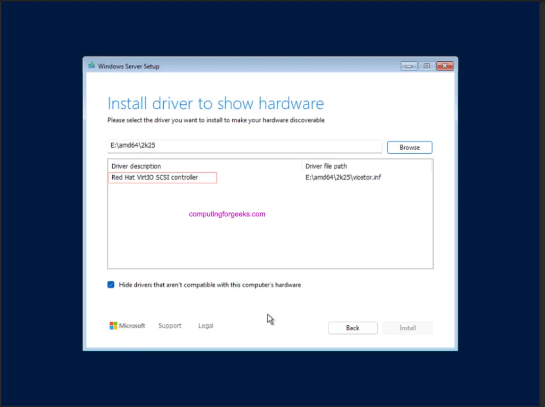 How To Install Windows Server 2025 on KVM Hypervisor | ComputingForGeeks