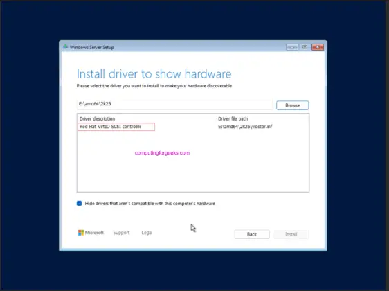 How To Install Windows Server 2025 on KVM Hypervisor | ComputingForGeeks