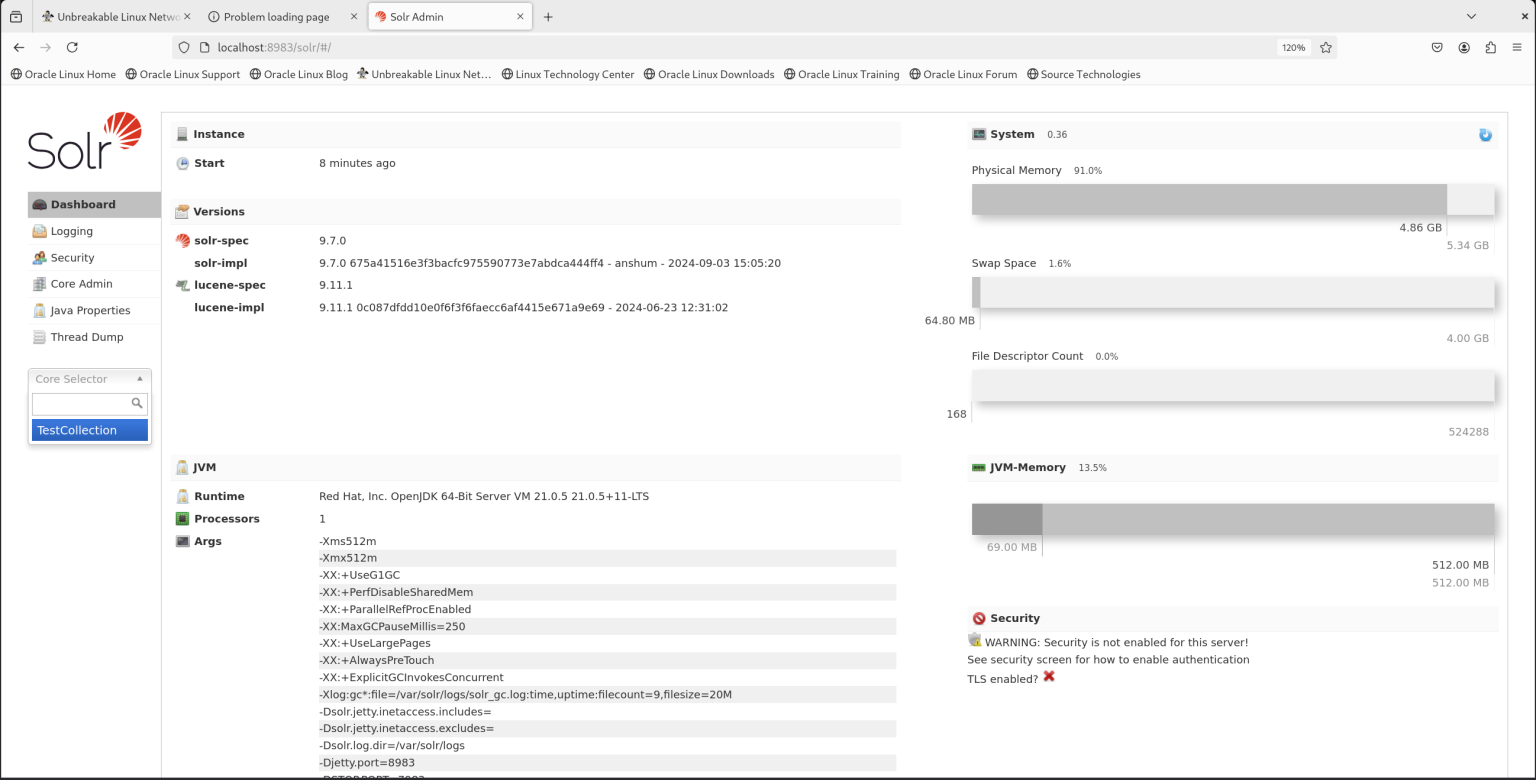 Install and Configure Apache Solr on Oracle Linux 9 / CentOS 9 ...