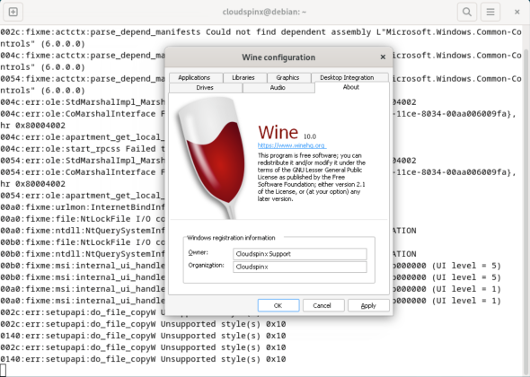 Install and Use Wine 10.x on Debian 12 (Bookworm) [Guide]