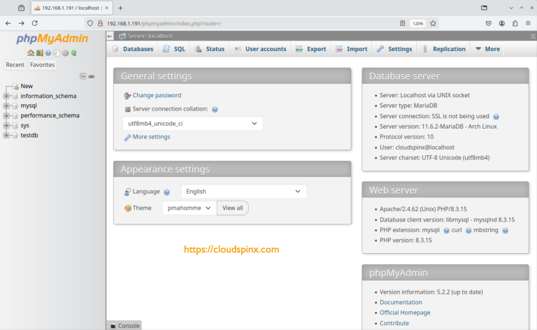 Install phpMyAdmin on Arch | Manjaro | Garuda Linux [Guide]