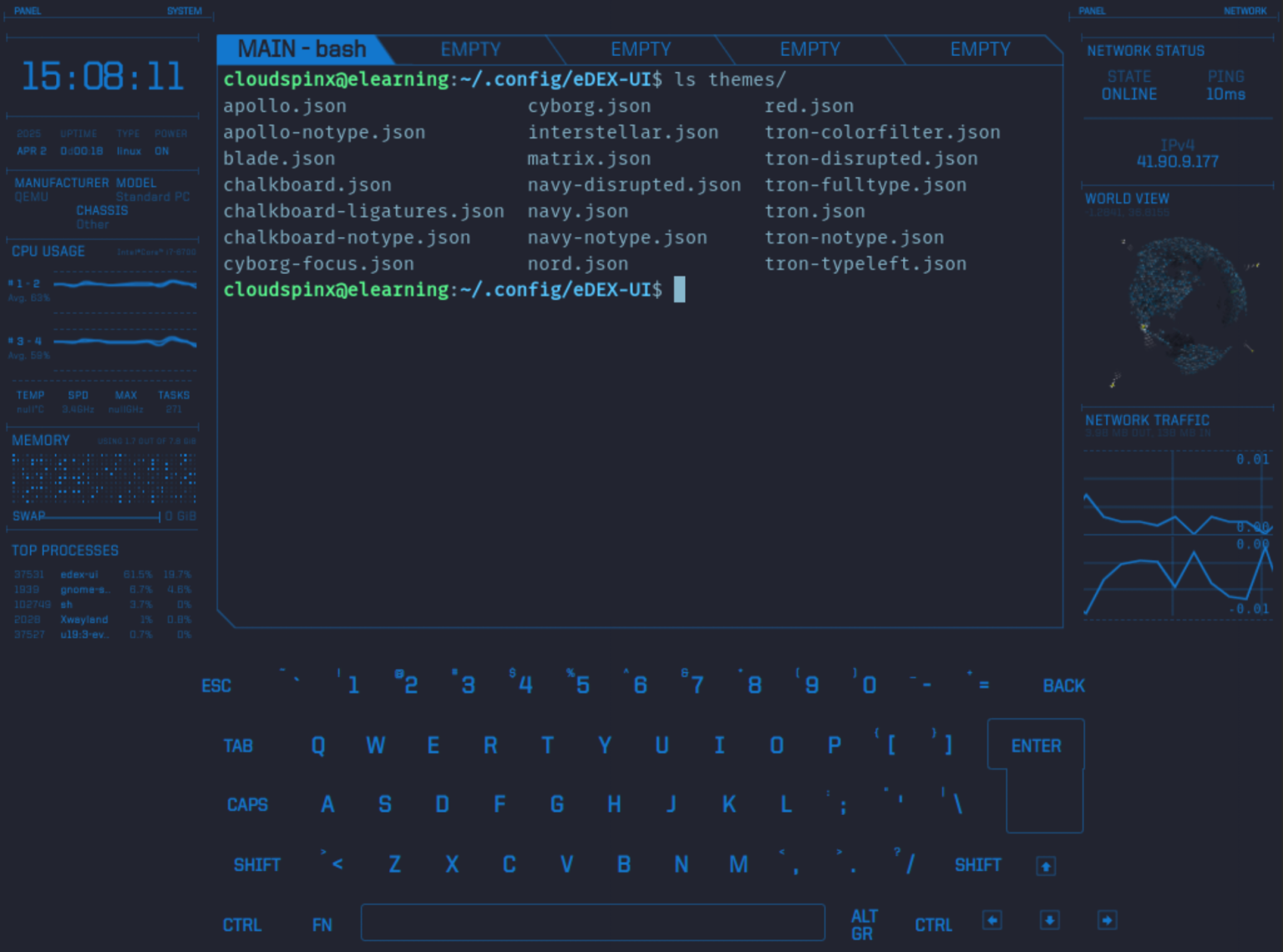 How To Install eDEX-UI terminal emulator on Linux Mint [Guide]