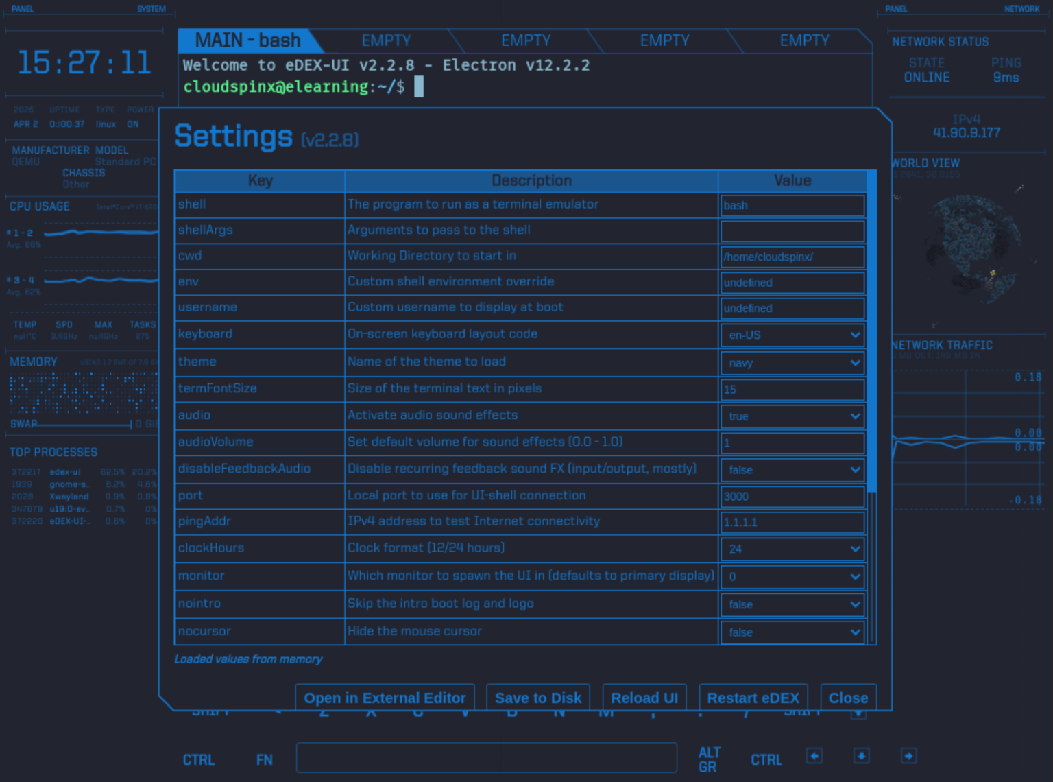 How To Install eDEX-UI terminal emulator on Linux Mint [Guide]