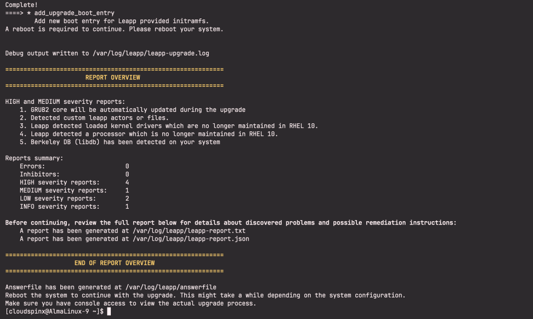 AlmaLinux 10 Upgrade Guide: Upgrade from AlmaLinux [Guide]