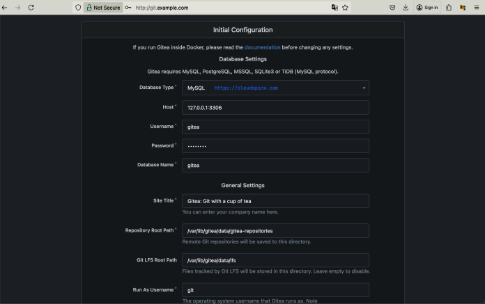 How To Install Gitea on Amazon Linux 2023 | ComputingForGeeks