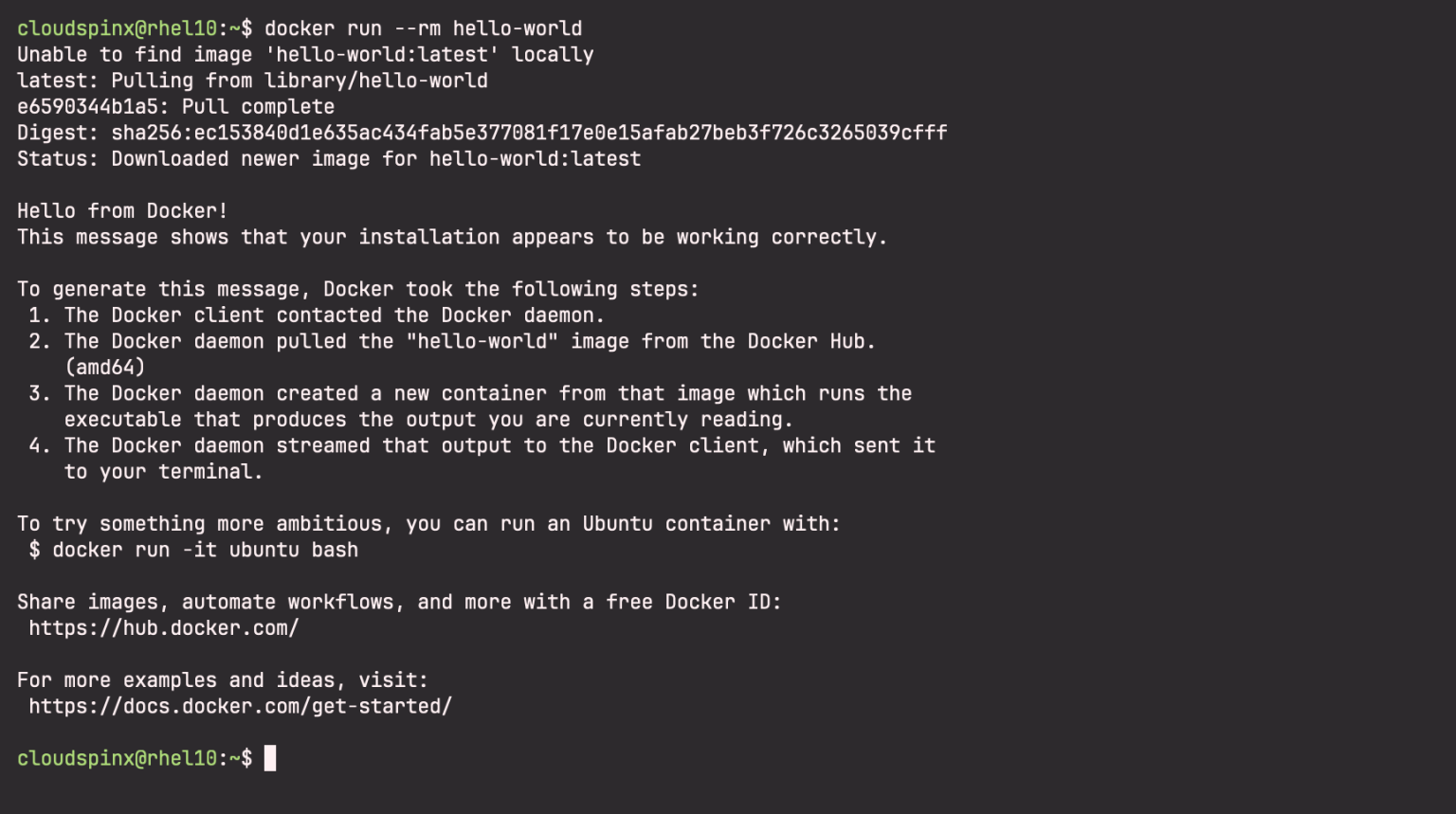 How to Install and Use Docker CE on RHEL 10 | [Guide]