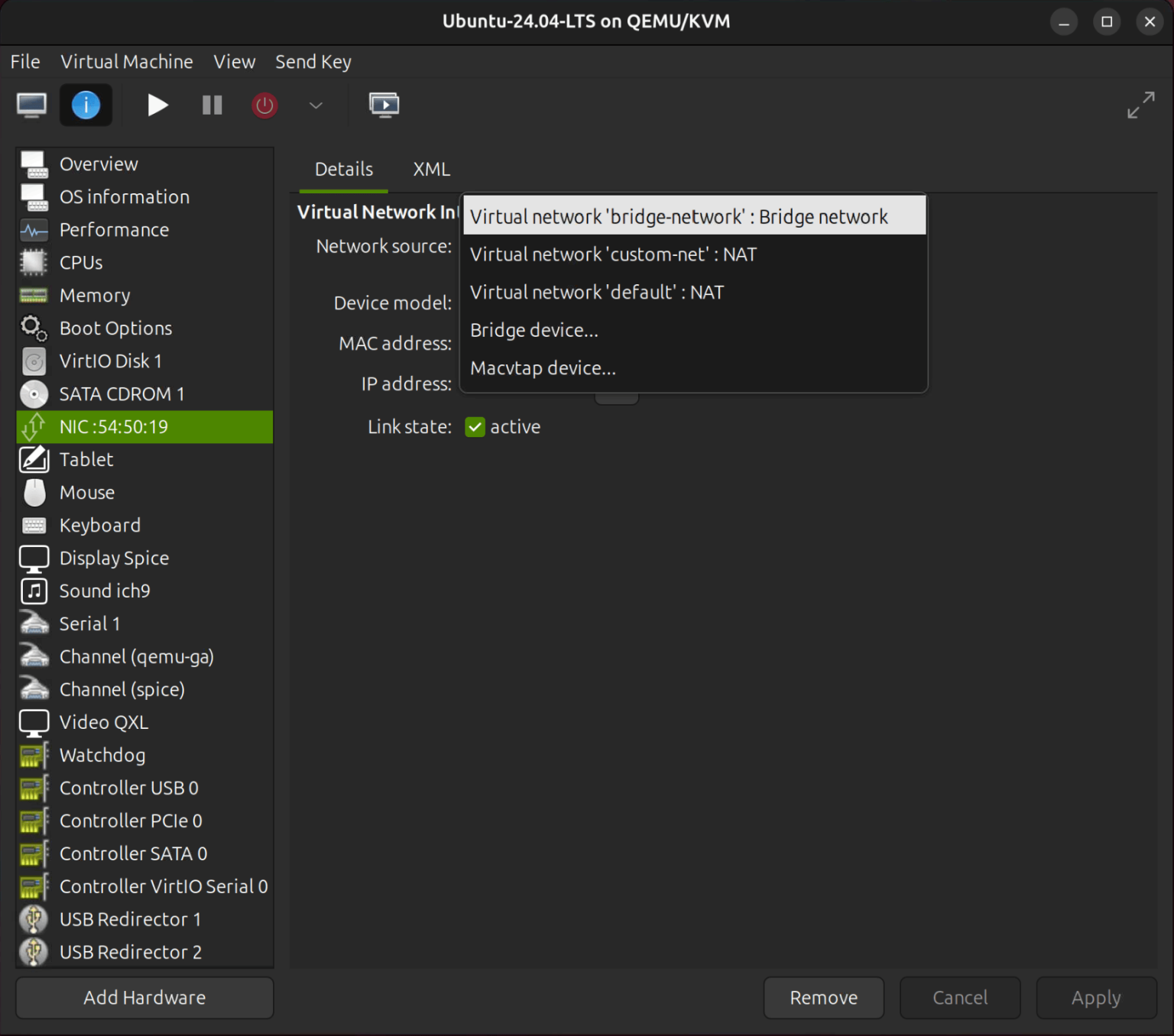 KVM Host Network Configurations using Virt-Manager [Guide]