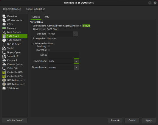 Windows 11 Installation on KVM with Virt-Manager [Guide]