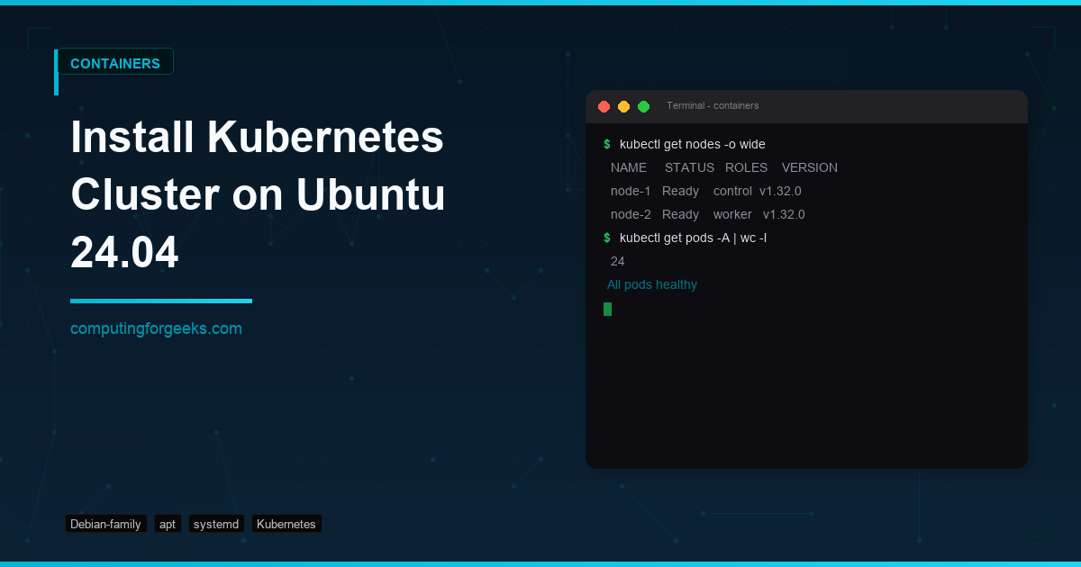 Install Kubernetes on Ubuntu 24.04 with Kubeadm [Guide]