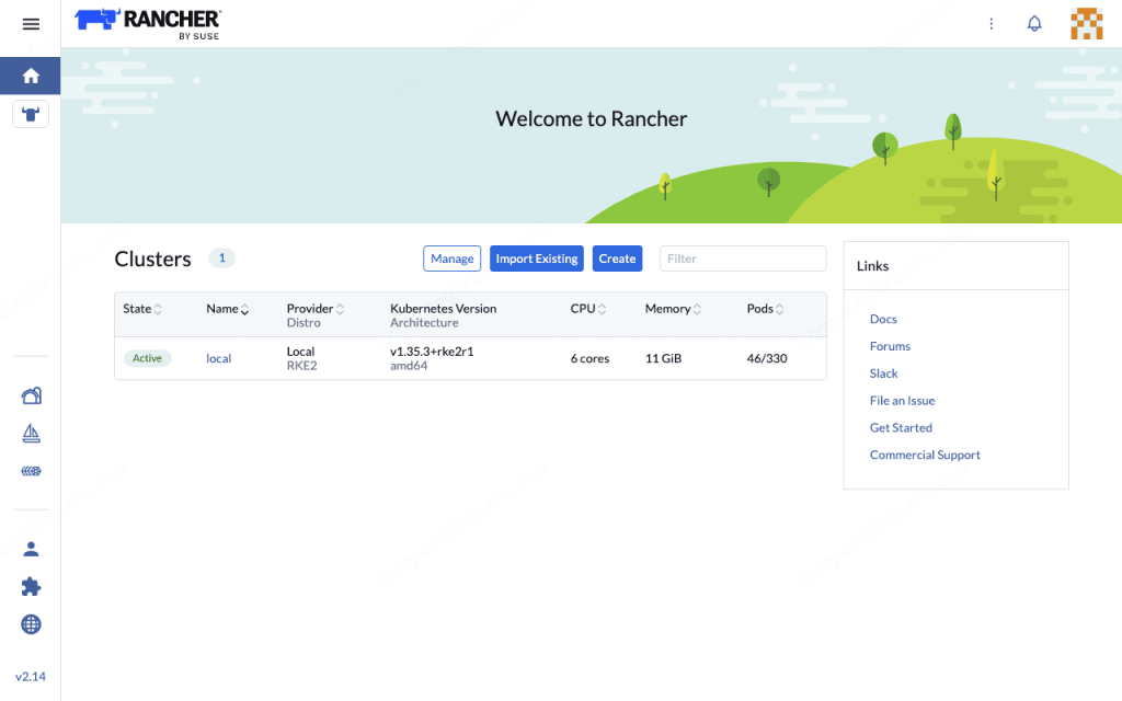 Install Rancher on RKE2 (HA Production Setup) | ComputingForGeeks