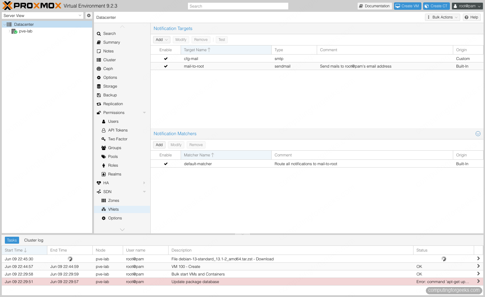 Proxmox Post-Install: 20 Things to Do | ComputingForGeeks