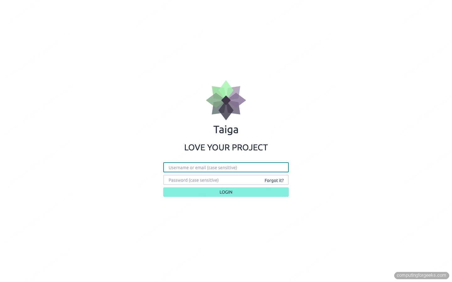 Install Taiga on Ubuntu 24.04 (Docker) | ComputingForGeeks